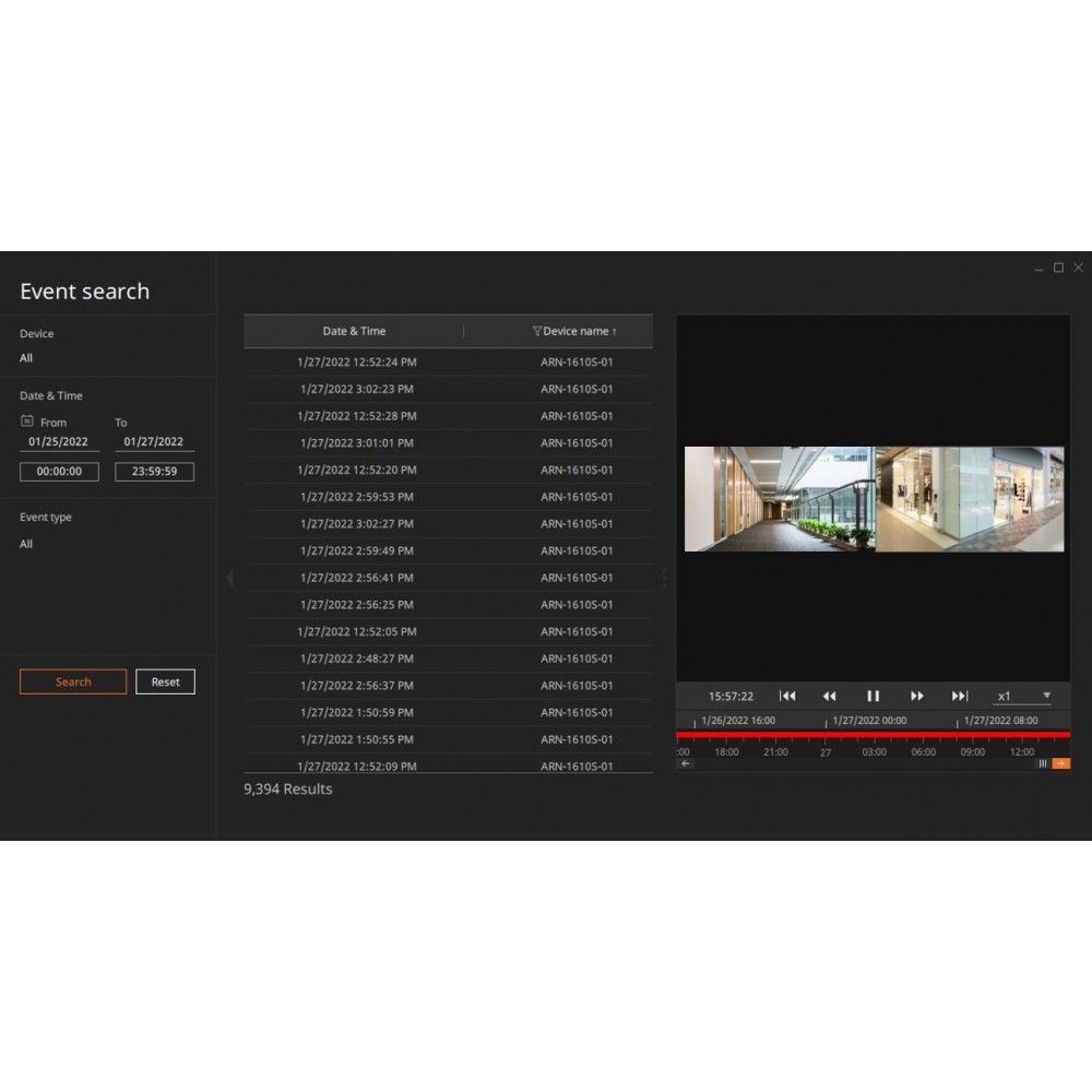 Wisenet Viewer NVR/DVR Management Software