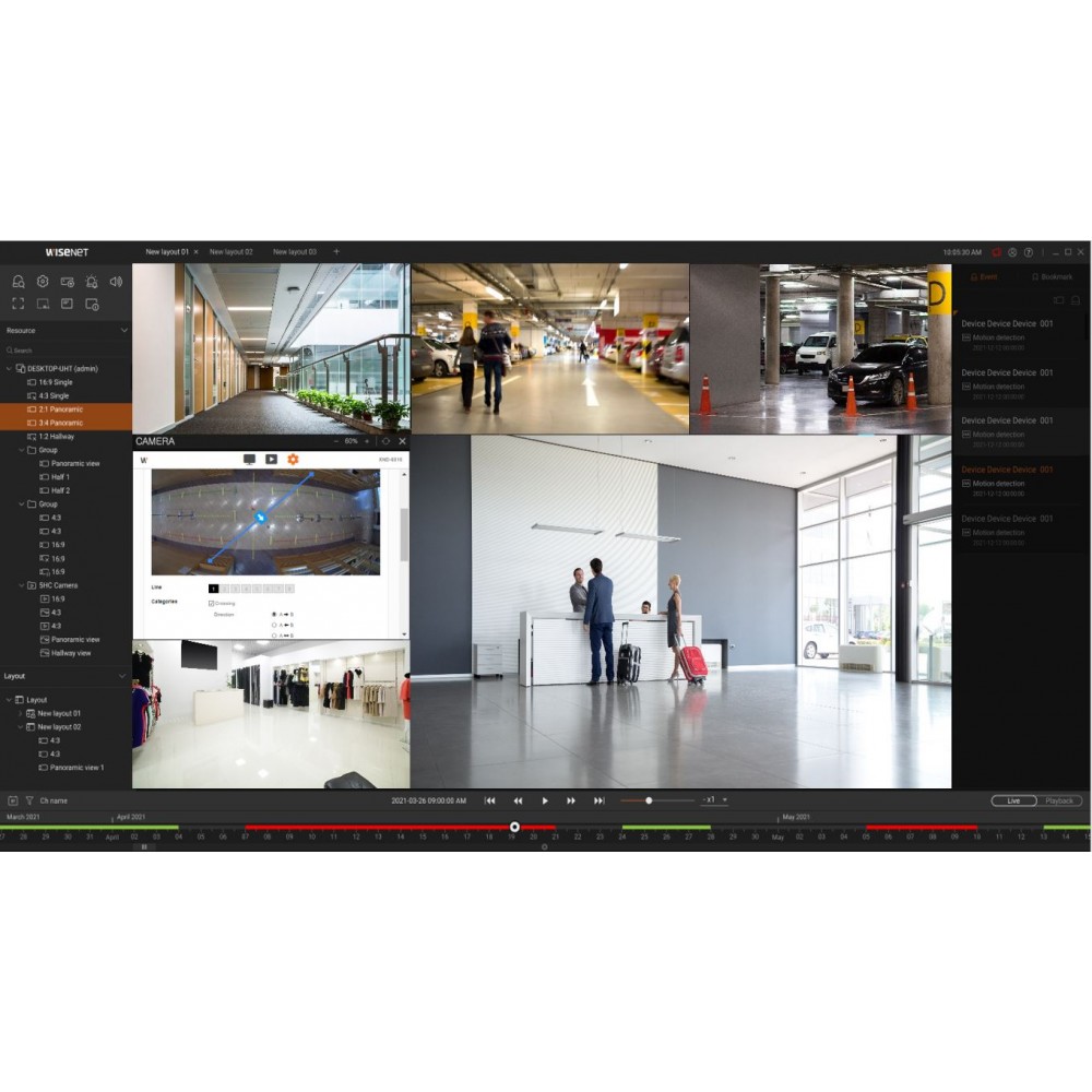 Wisenet Viewer NVR/DVR Management Software