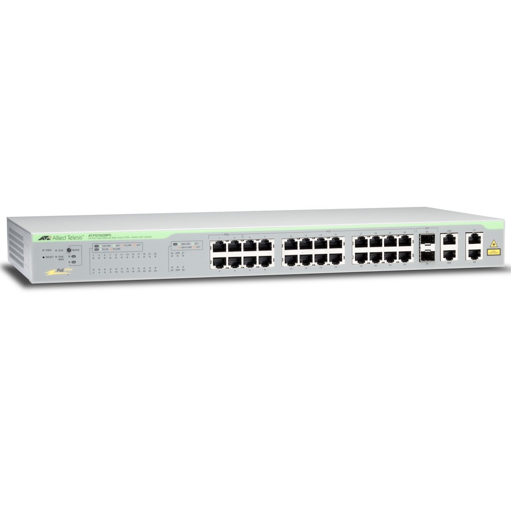 AT-FS750 / 28PS-50, Fast Ethernet WebSmart Switch
